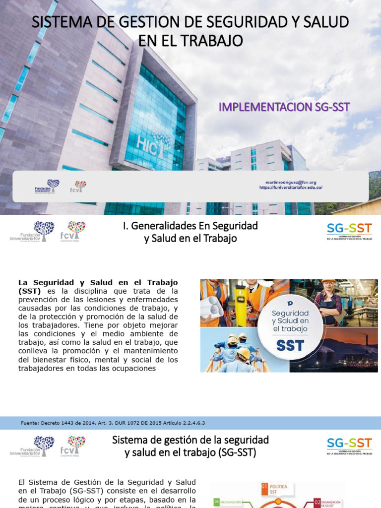 Implementacion SG-SST - 1ra Parte | PDF | Valores | Business