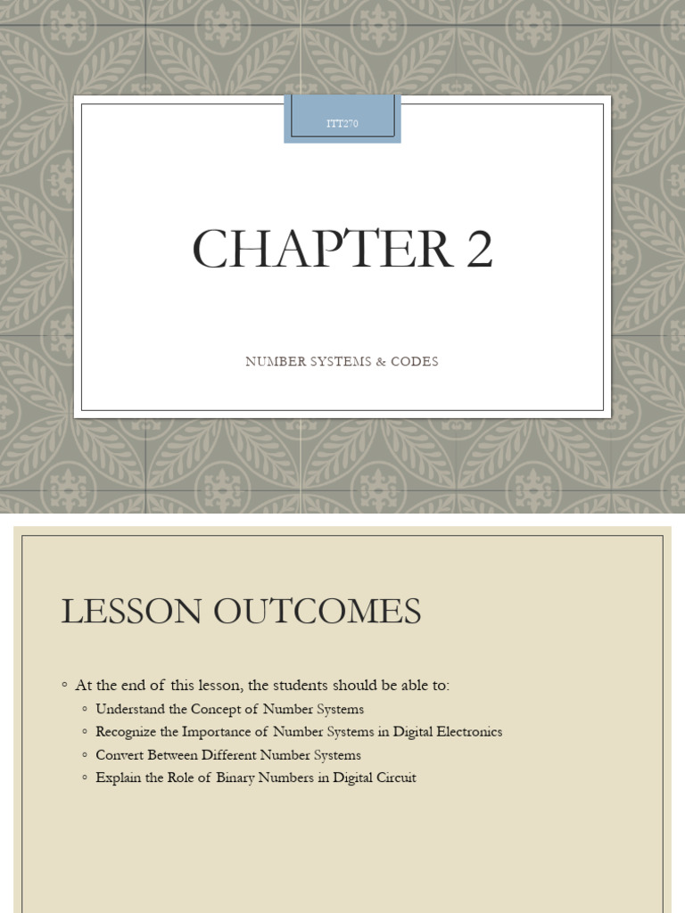 CHAPTER 2 - Number Systems & Codes | PDF | Arithmetic | Computer Architecture