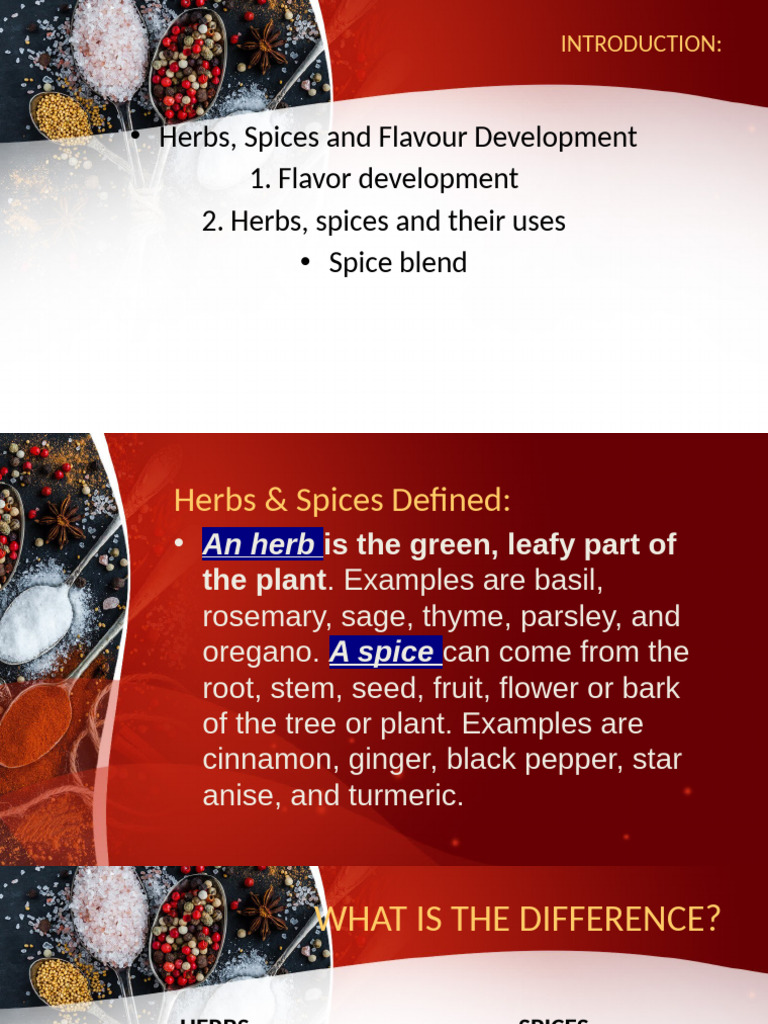 Lesson 7 Herbs and Spices No Video 2 | PDF | Spice | Coriander