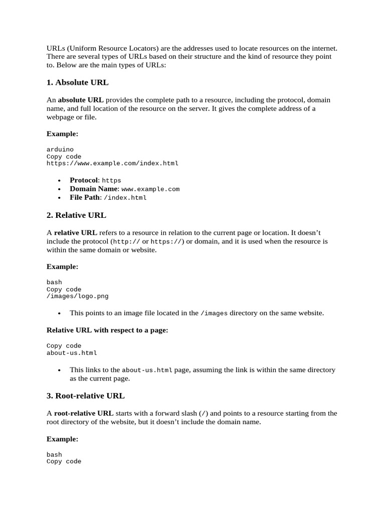 URLs | PDF | File Transfer Protocol | Uniform Resource Identifier