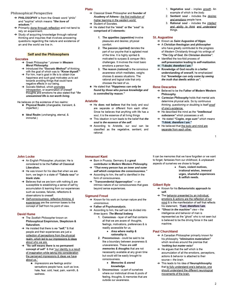 UTS Reviewer | PDF | Reproductive System | Soul