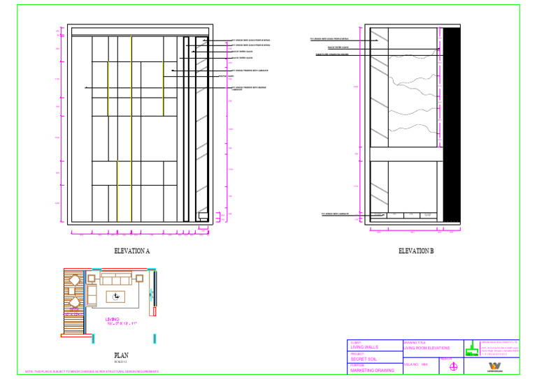 03 Living Room Elevations | PDF