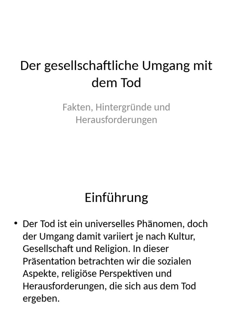 Umgang Mit Dem Tod Mit Diagramm 4 | PDF