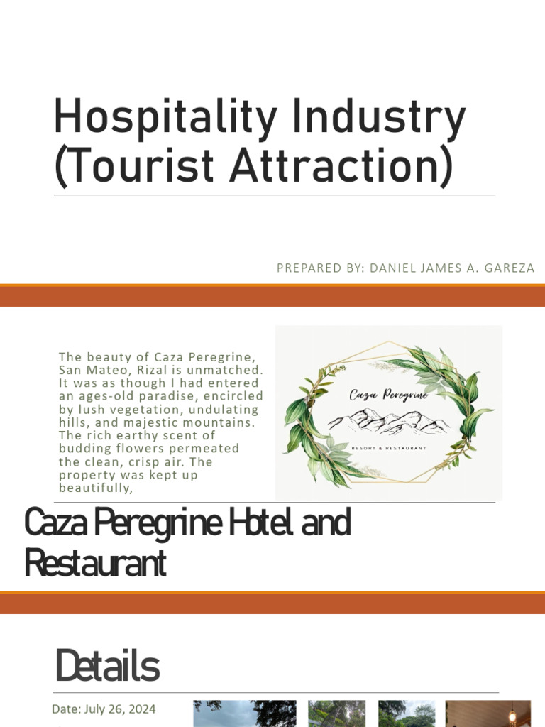Caza Peregrine Hotel Review | PDF | Restaurants | Hospitality Industry