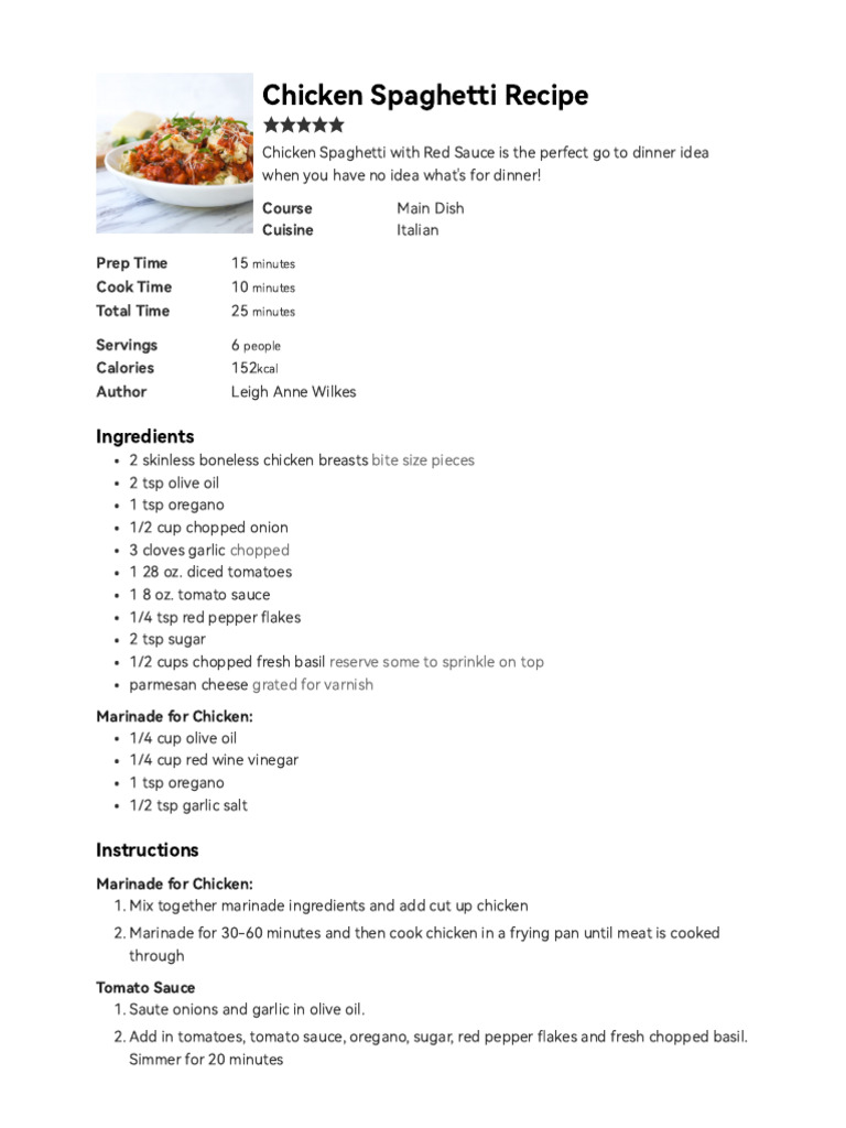 Bowser Document (1) | PDF | Pasta | Spaghetti