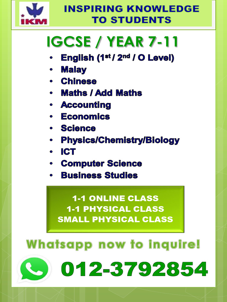 IGCSE TUITION BANNER 21oct2024 | PDF