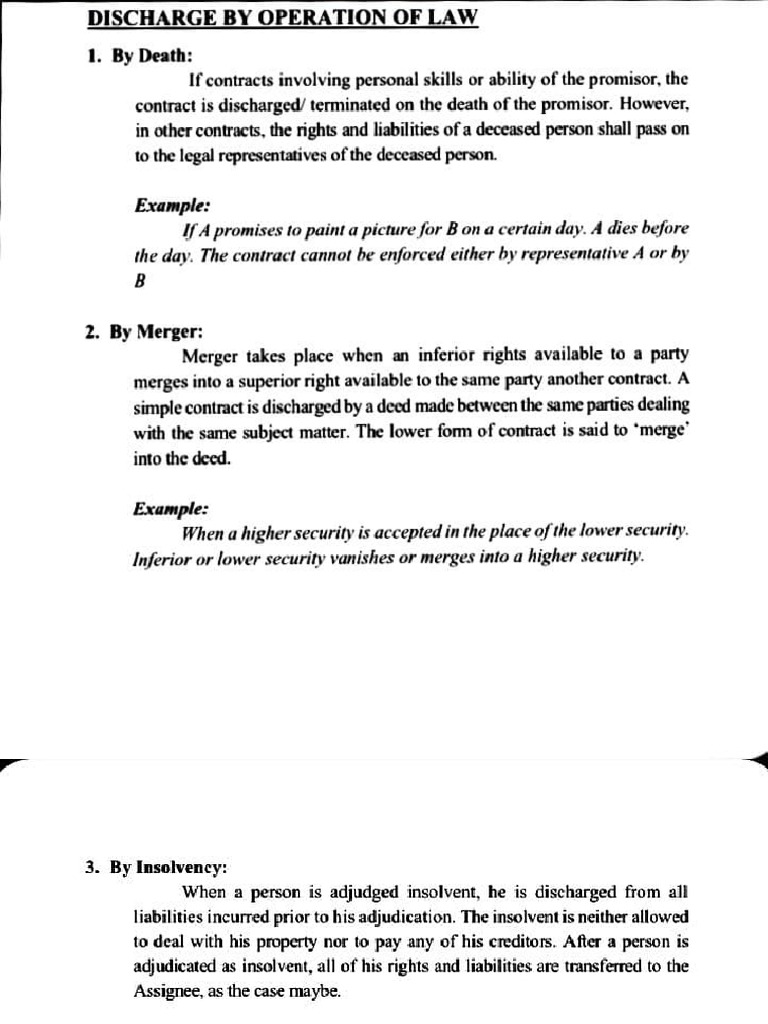 Discharge by Operation of Law | PDF | Justice | Crime & Violence