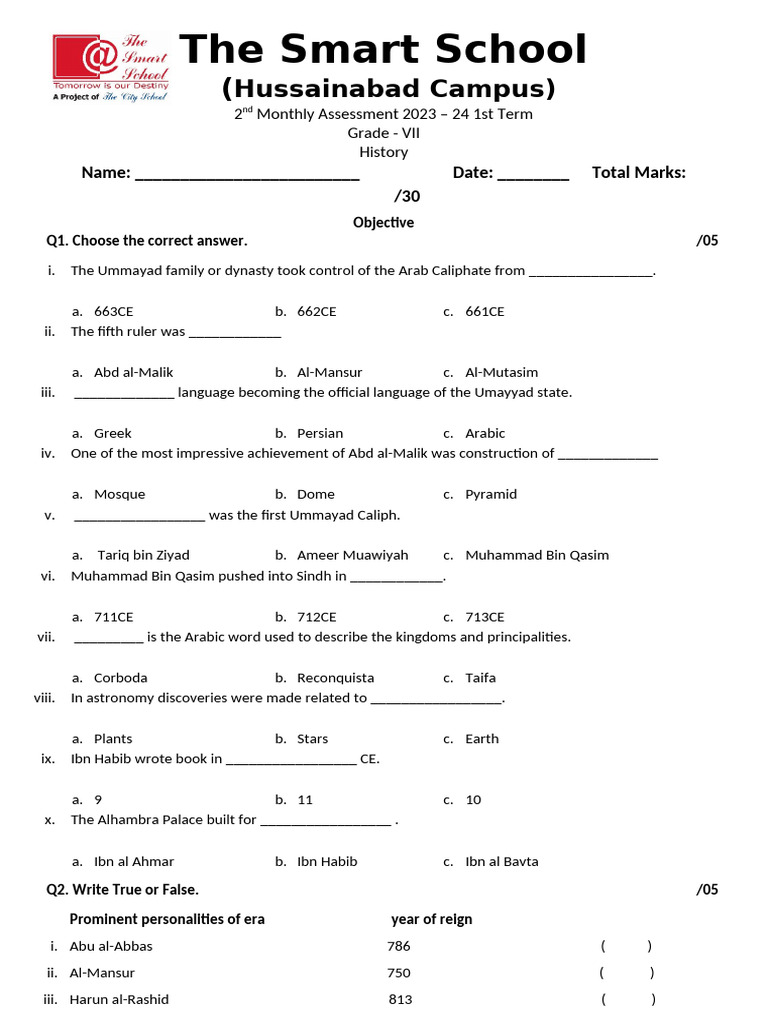 7th history | PDF | Caliphate | Middle East