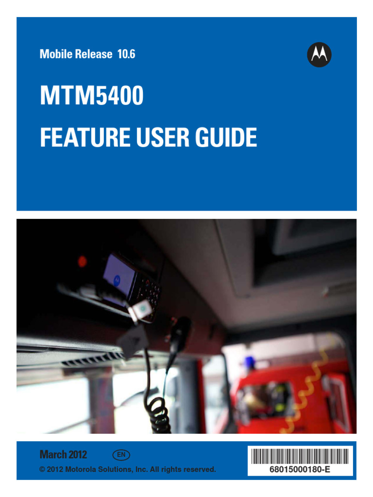 User Guide Motorola MTM5400 Mobilofoon EN - Unlocked | PDF | Icon ...