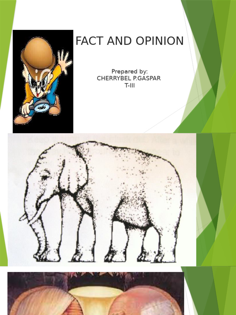 FACT-AND-OPINION | PDF | Opinion | Evidence