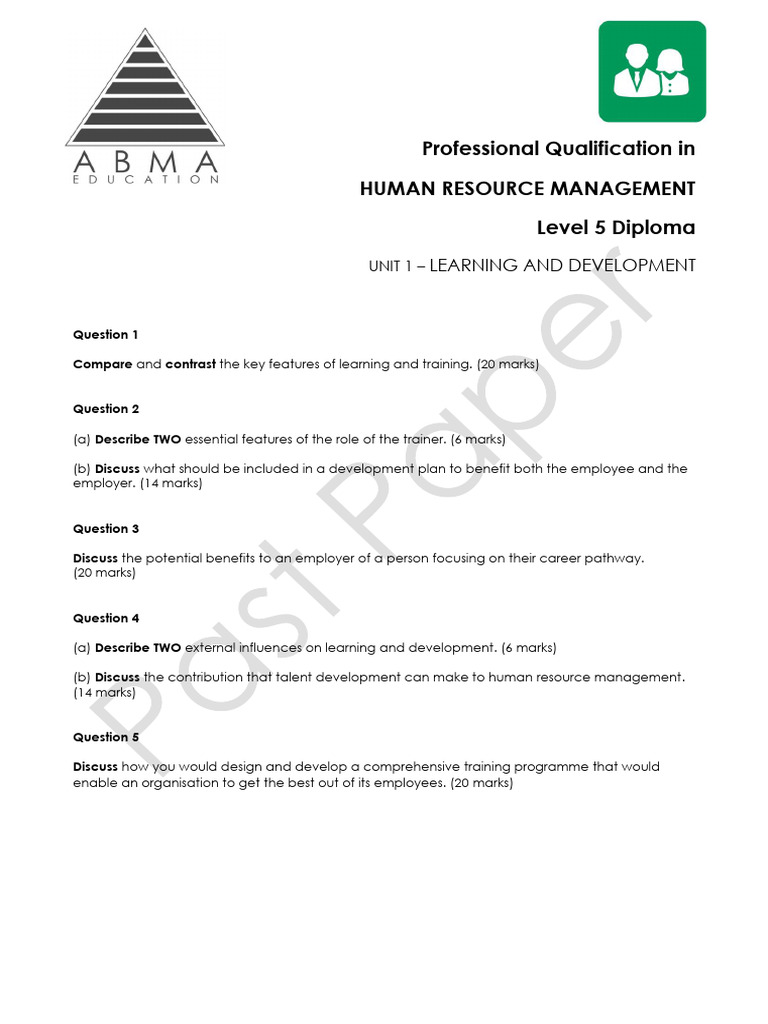 HRMA-Level-5-Unit-1 (3) | PDF