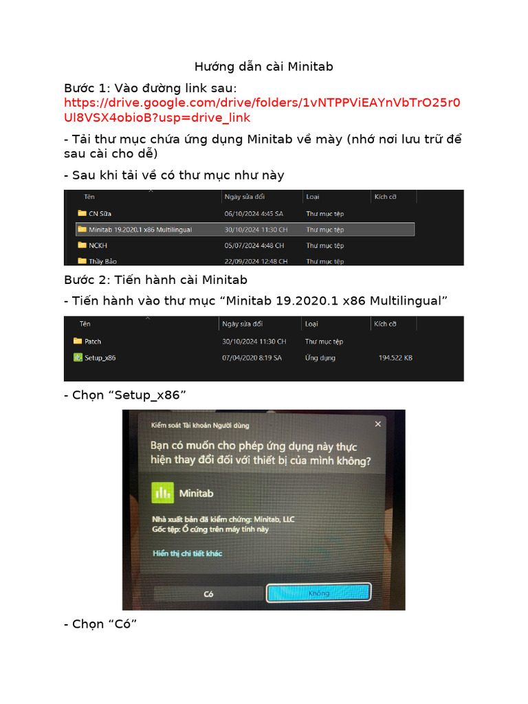 Hướng dẫn cài Minitab | PDF