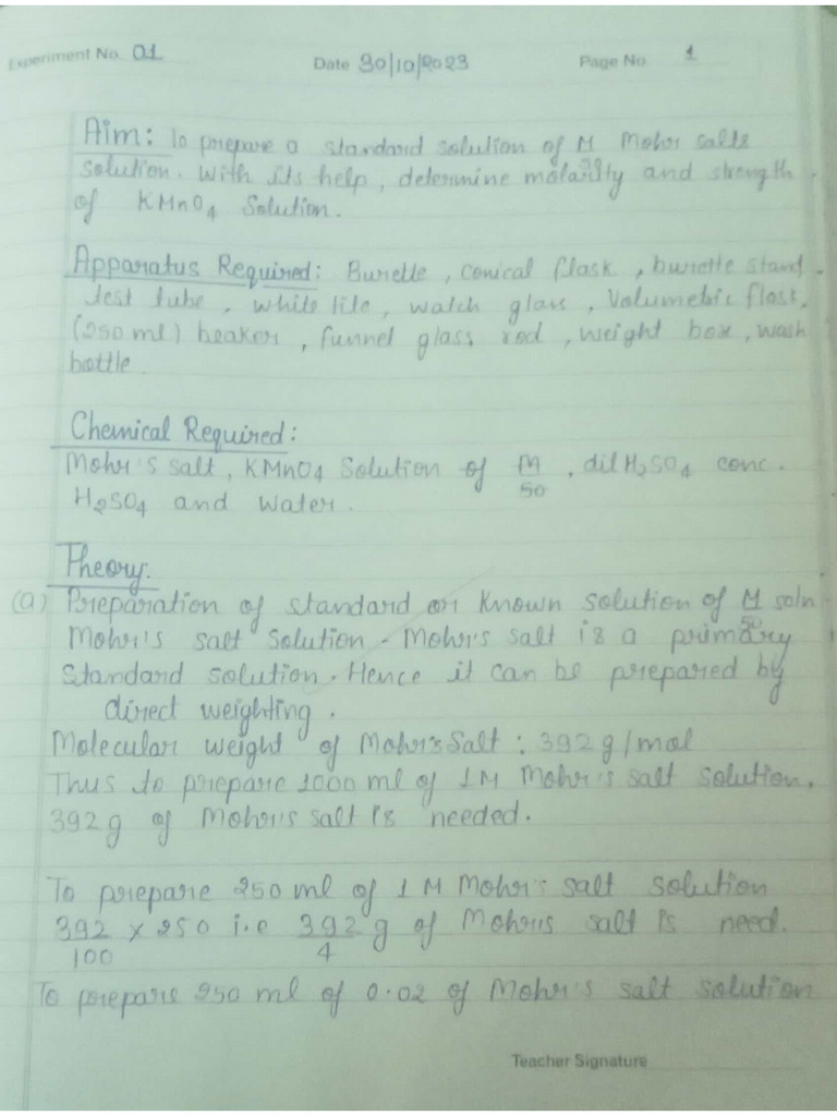 Experiment No. 1 | PDF