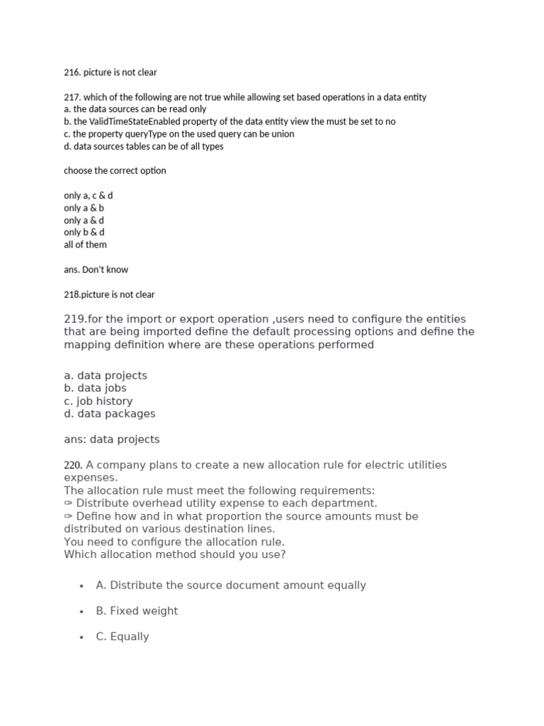Microsoft Dynamics 365 - MB 300 Ques | PDF