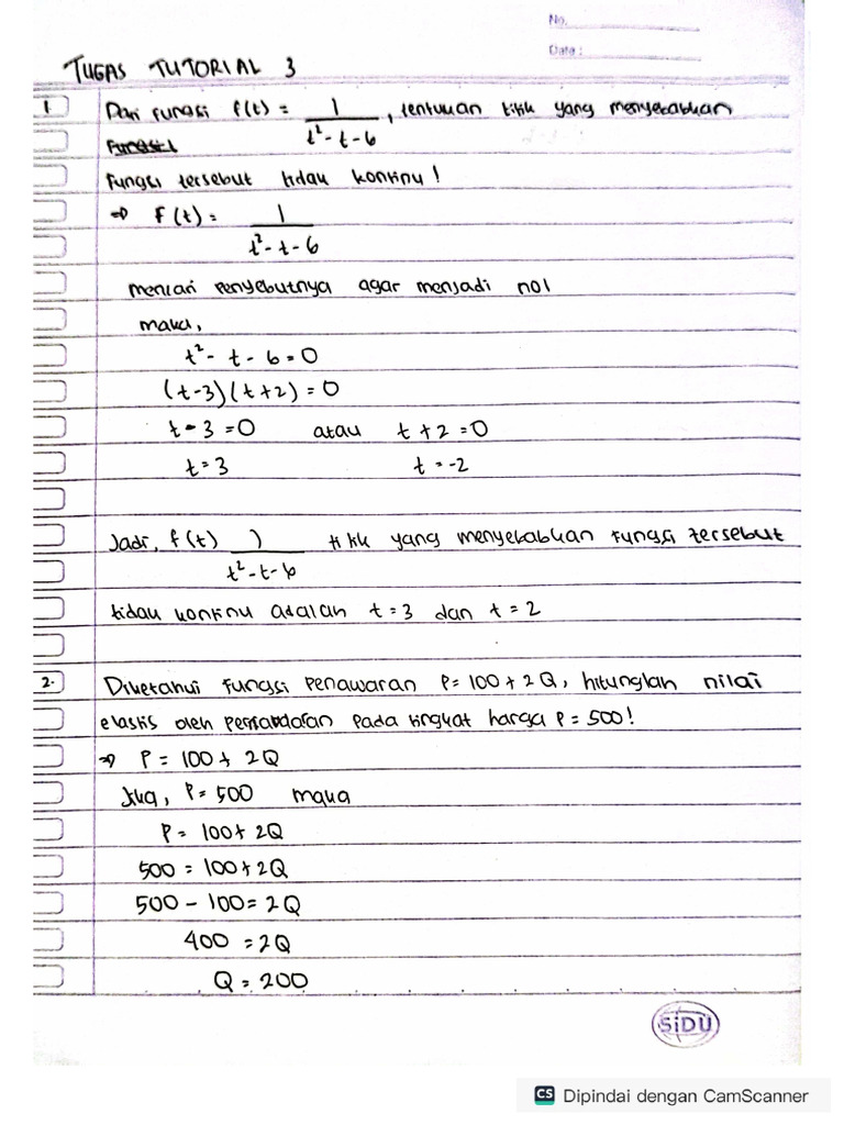 Tuga Tutorial 3 | PDF