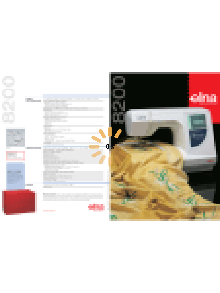 Manual ELNA 8200 - Manual Do Usuário | PDF