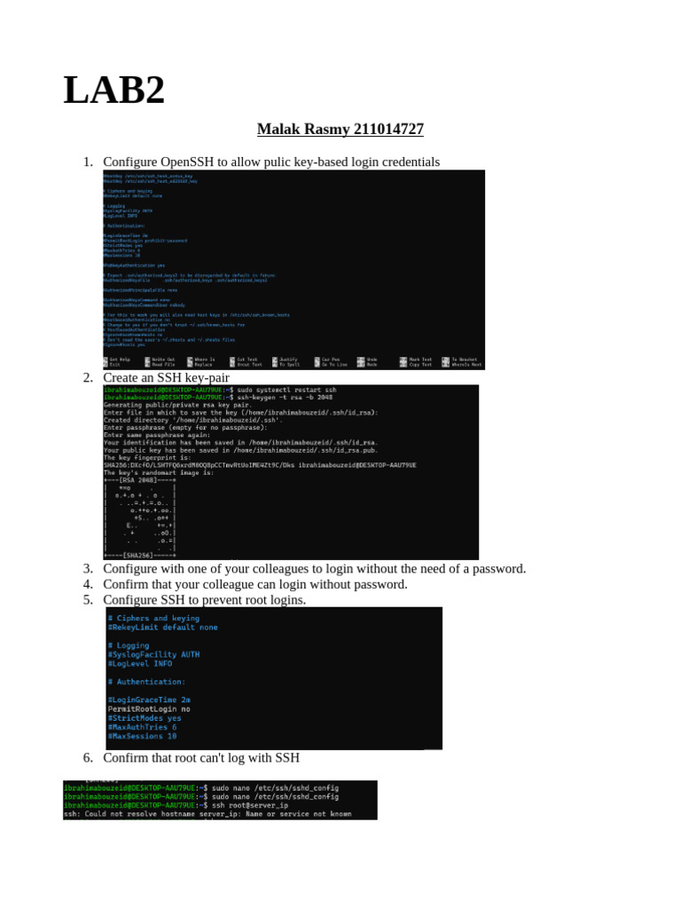 Red Hat System Administration III-Lab2 Malak Rasmy | PDF