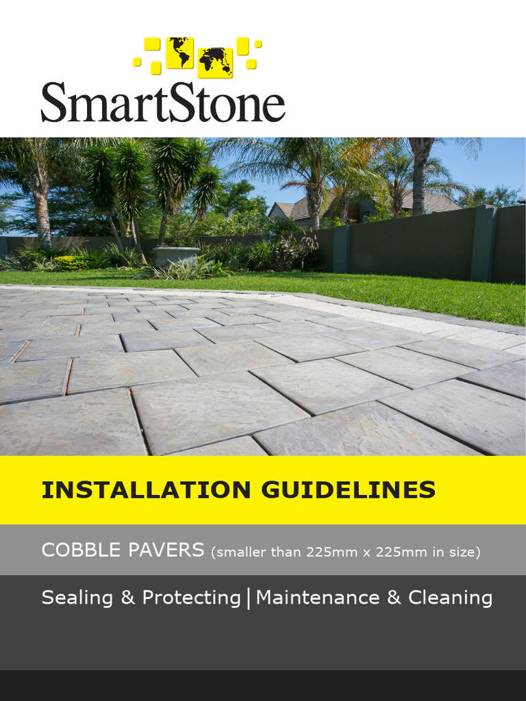 Cobble Pavers Installation Guidelines | PDF | Concrete | Building ...