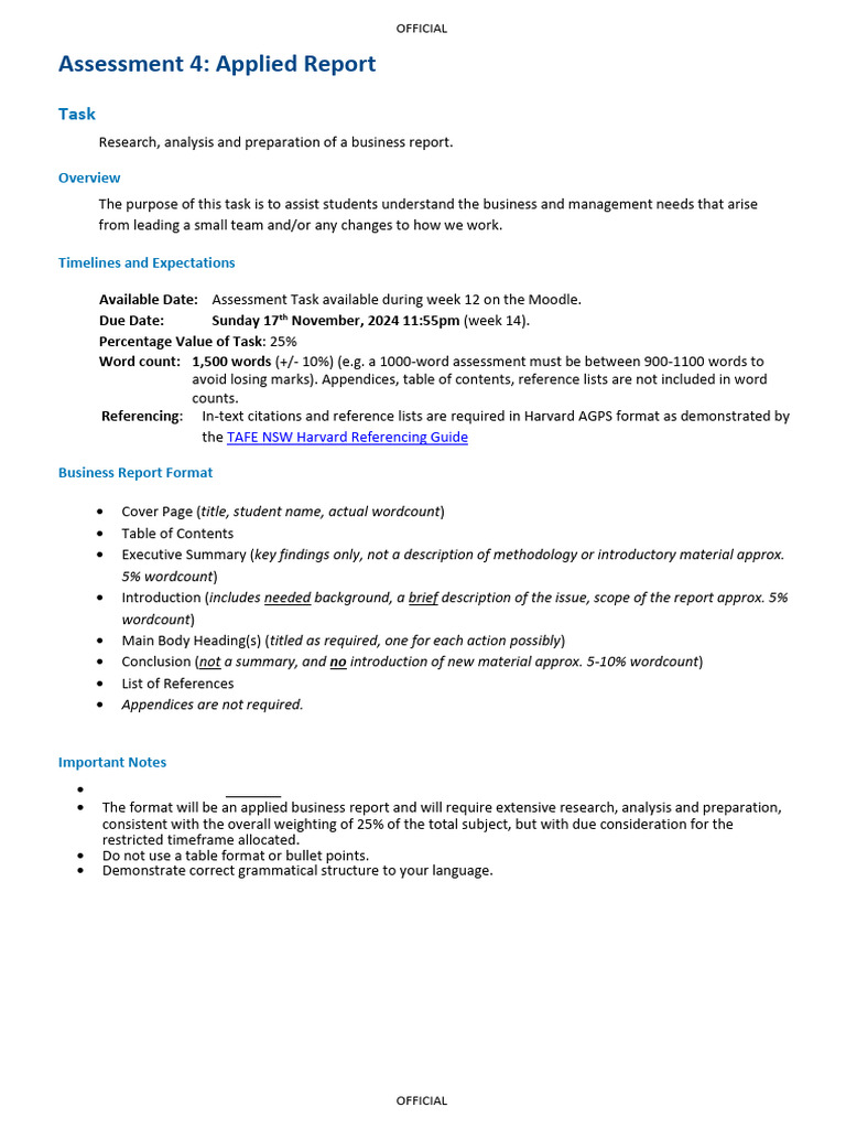 ITPRD103A A4 Professional Issues in IT Applied Report 2024 S2 v3 | PDF ...