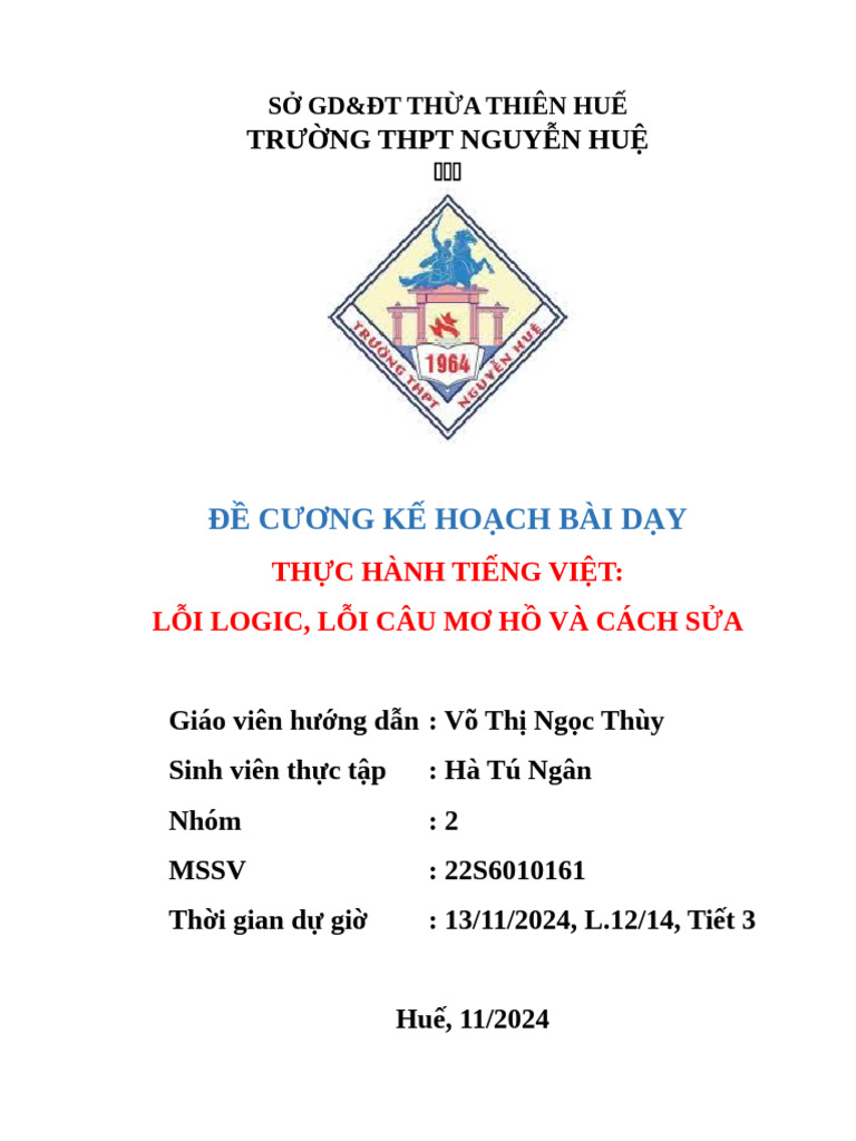 L I Logic, L I Câu Mơ H | PDF