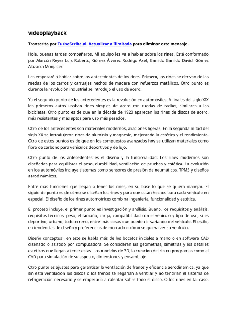 Videoplayback | PDF | Aluminio | Acero