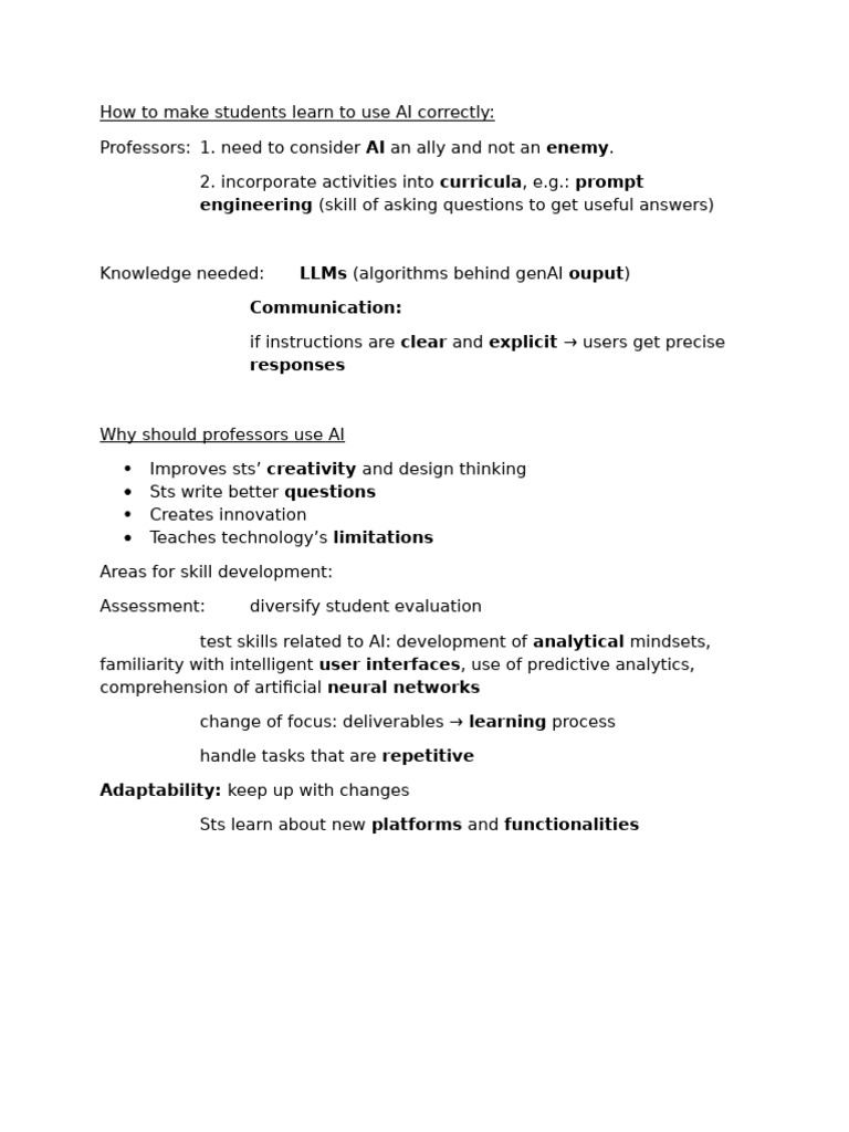 How To Make Students Learn To Use AI Correctly | PDF | Artificial ...