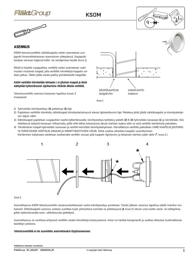 KSOM Asennusohje | PDF