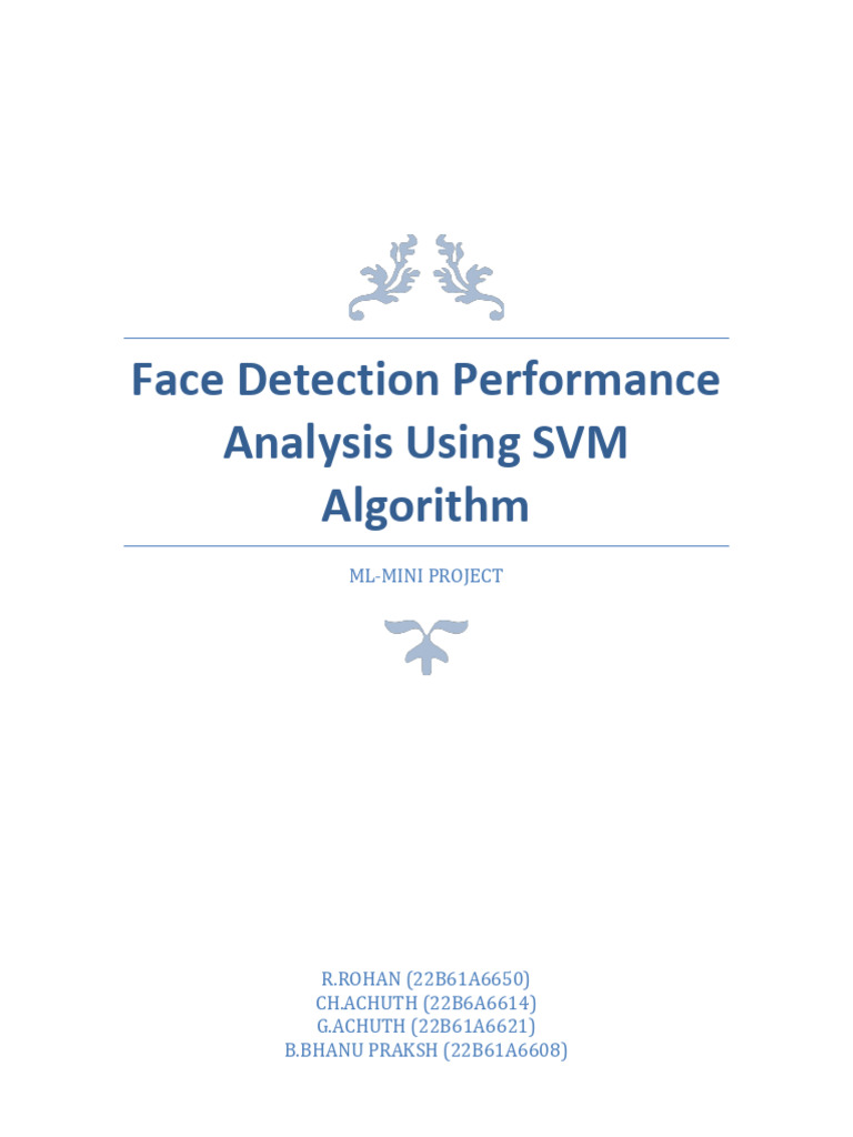 Face_Detection_SVM_Analysis_Updated | PDF | Support Vector Machine ...