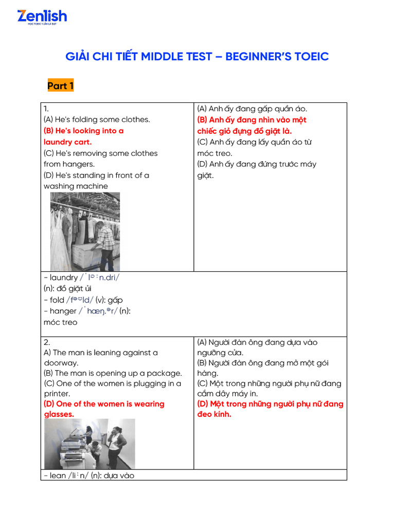3. Chữa Đề Middle Test | PDF