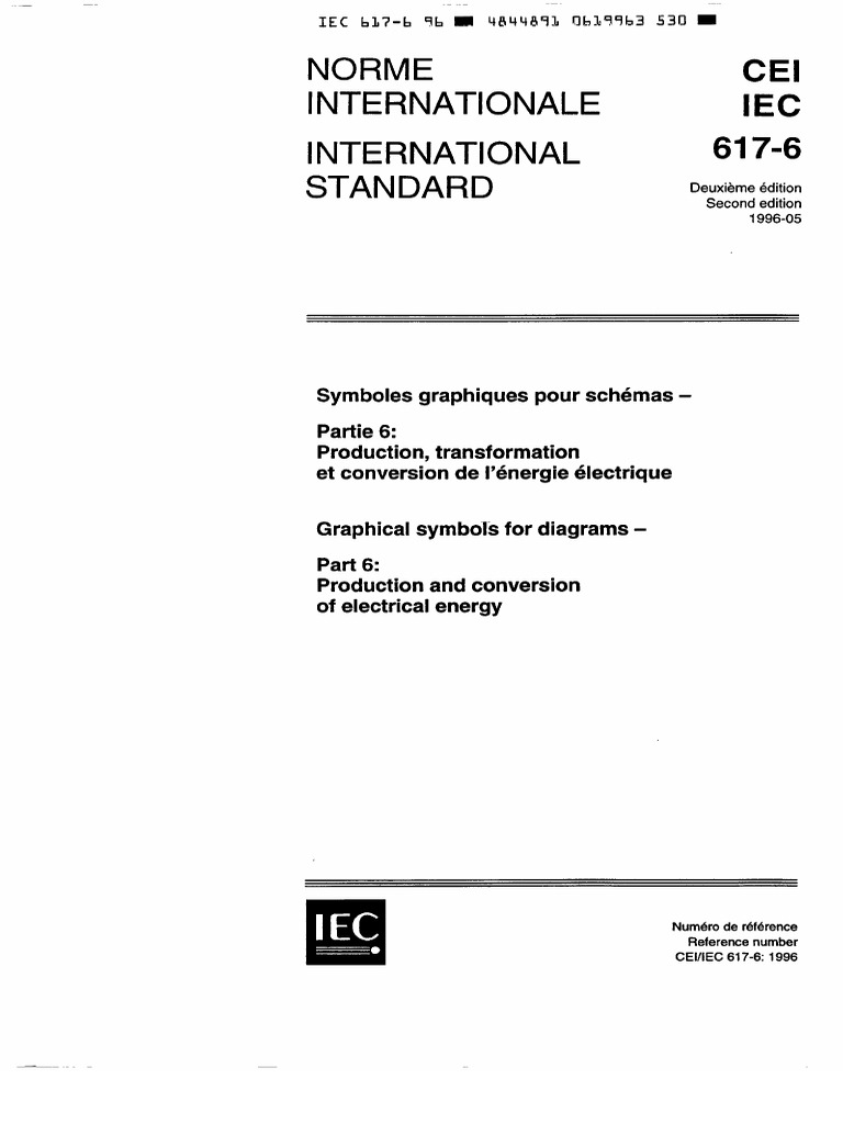 IEC 60617-6_1996 | PDF | International Electrotechnical Commission