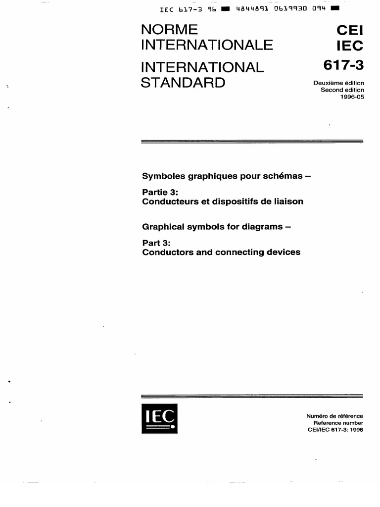 IEC 60617-3_1996 | PDF | International Electrotechnical Commission