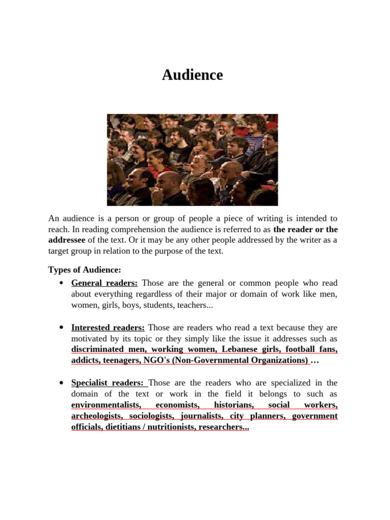 Audience 1 | PDF