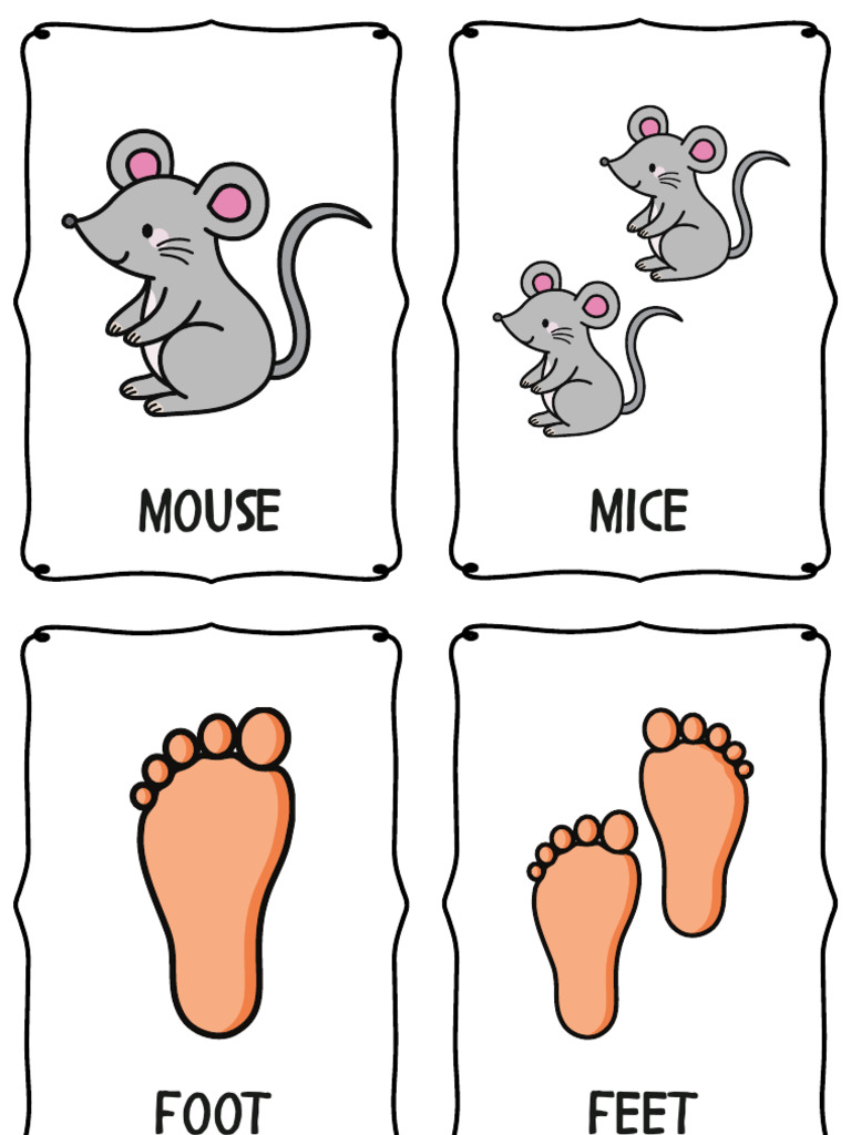 Colorful Irregular Plural Nouns | PDF