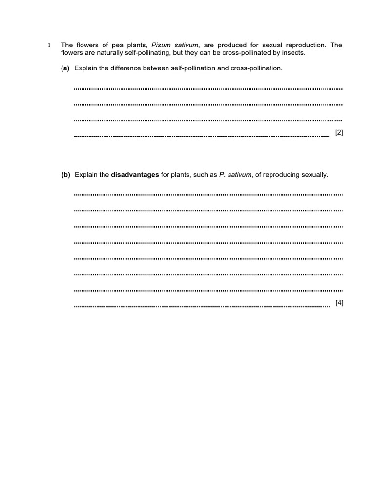 Inheritance 3 QP | PDF | Pea | Seed