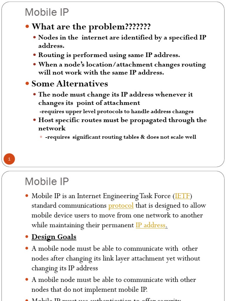 5_MOBILE_IP | PDF | Transmission Control Protocol | Internet Protocols 5_MOBILE_IP | PDF | Transmission Control Protocol | Internet Protocols