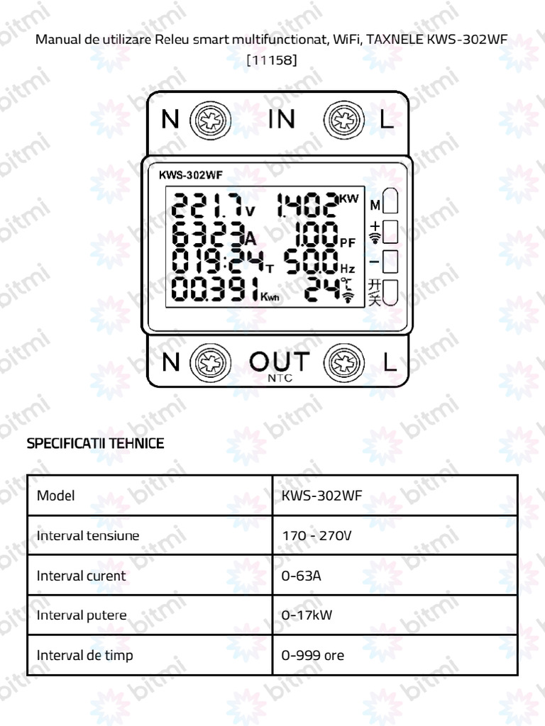 Printare Manual de Utilizare 11158 Taxnele Kws 302wf 9730 | PDF