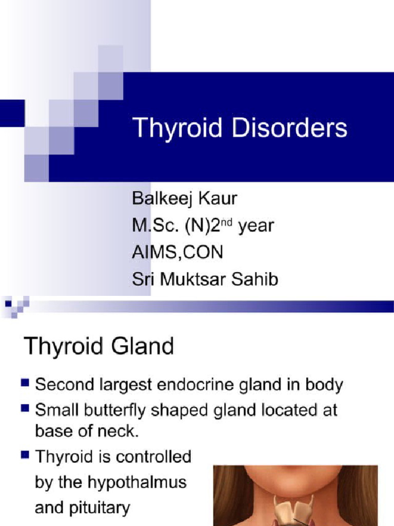 Thyroid disorder | PDF