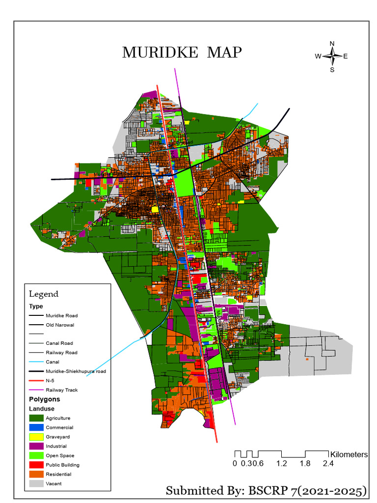 Muridke Area Land Use Map N-5 | PDF