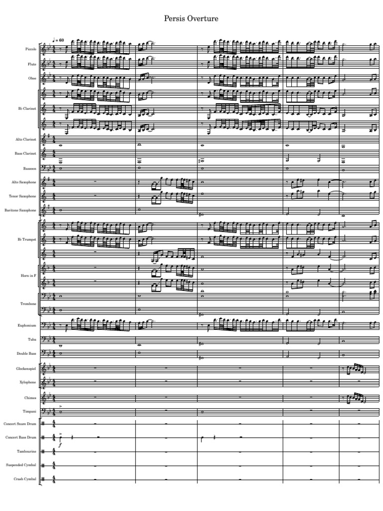 Persis Overture James L. Hosay Persis Overture | PDF