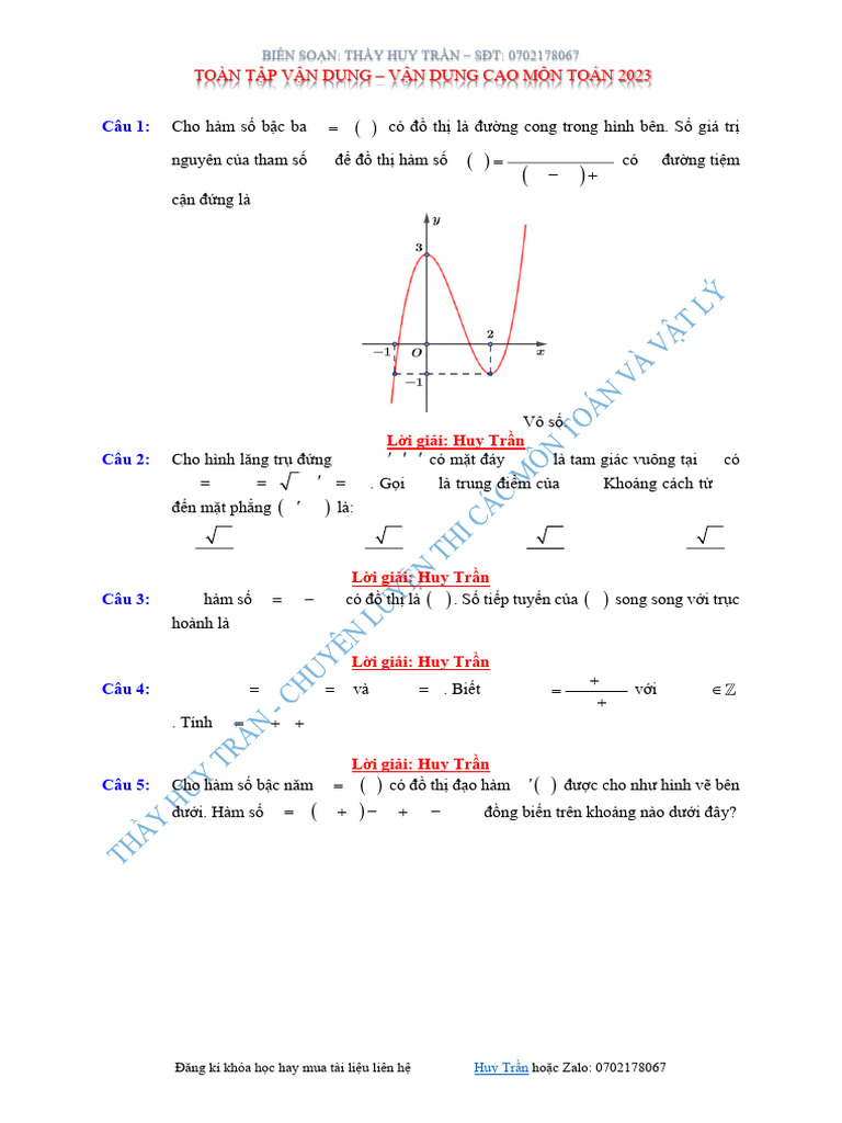 TỔNG HỢP VD - VDC 2022 (PHẦN 1) | PDF