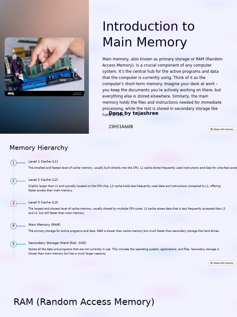 Coa | PDF | Random Access Memory | Computer Data Storage