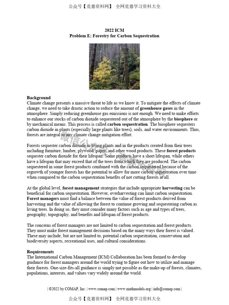2022_ICM_Problem_E | PDF | Carbon Sequestration | Climate Change Mitigation