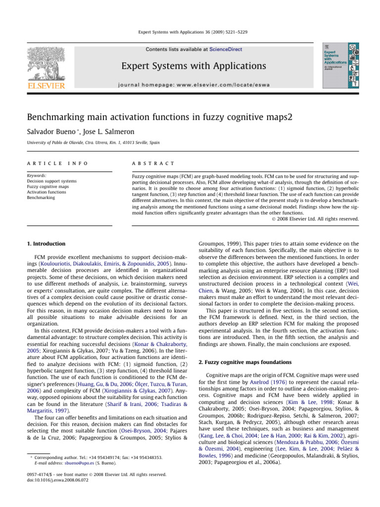 Benchmarking Main Activation Functions | PDF | Decision Making | Cognition