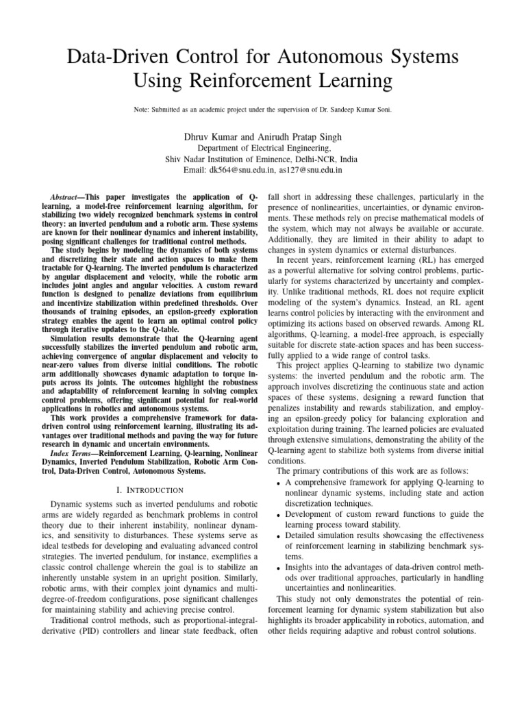 IEEE Conference Template | PDF | Robotics | Mechanics