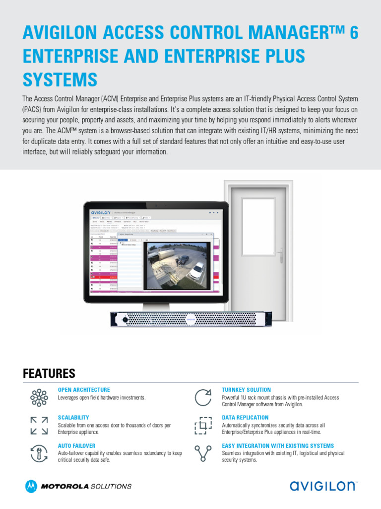 Avigilon Acm6 Ent Entplus Datasheet en Rev3 | PDF | Computer Science ...