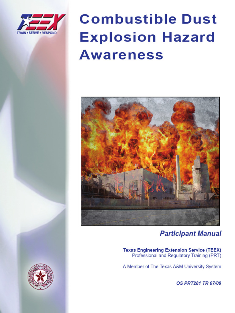 Combustile Dust Explosion Hazard Awareness Participant - Manual | PDF ...