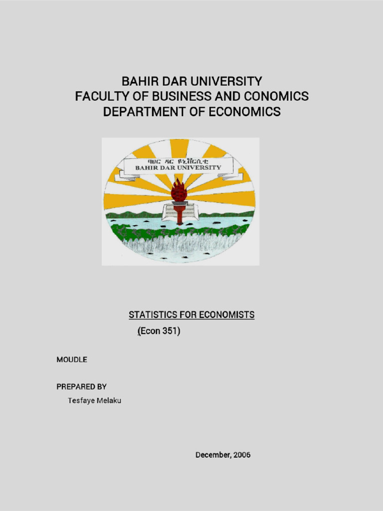 Stat module Ababa Tesfaye | PDF
