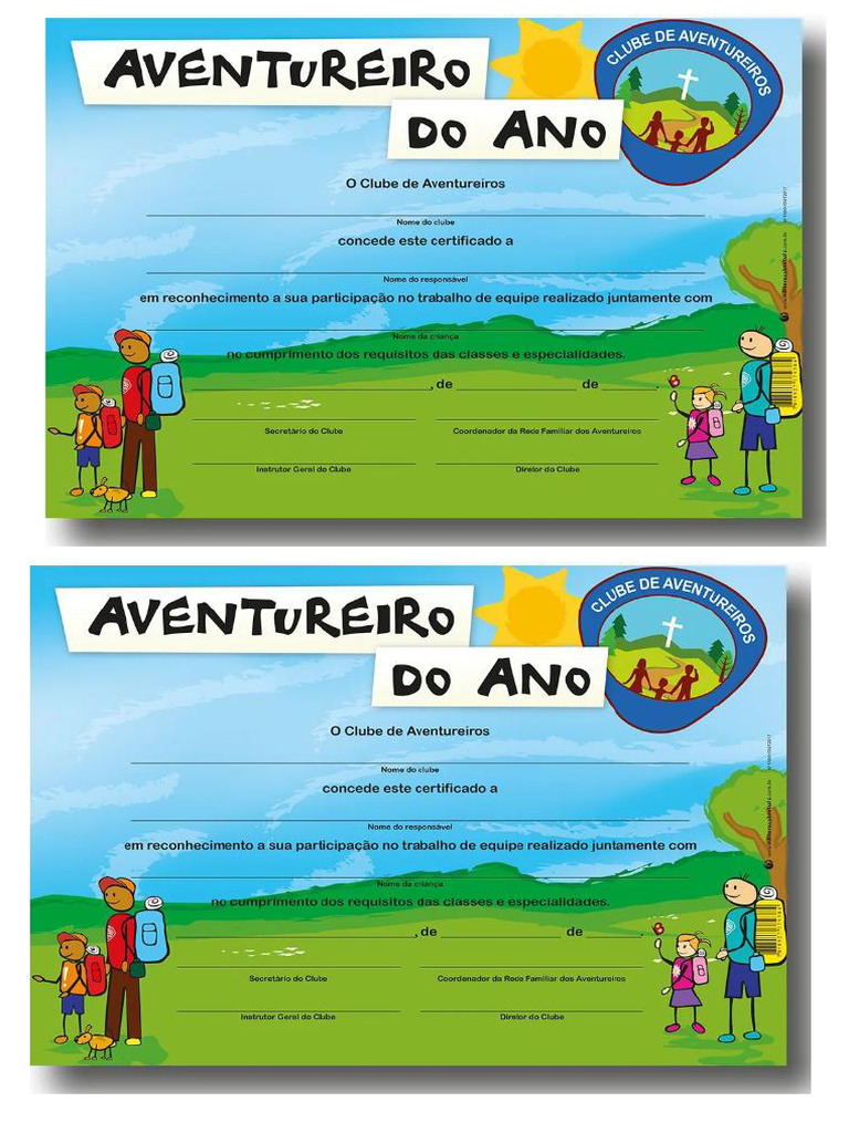 Certificado Avt Do Ano | PDF