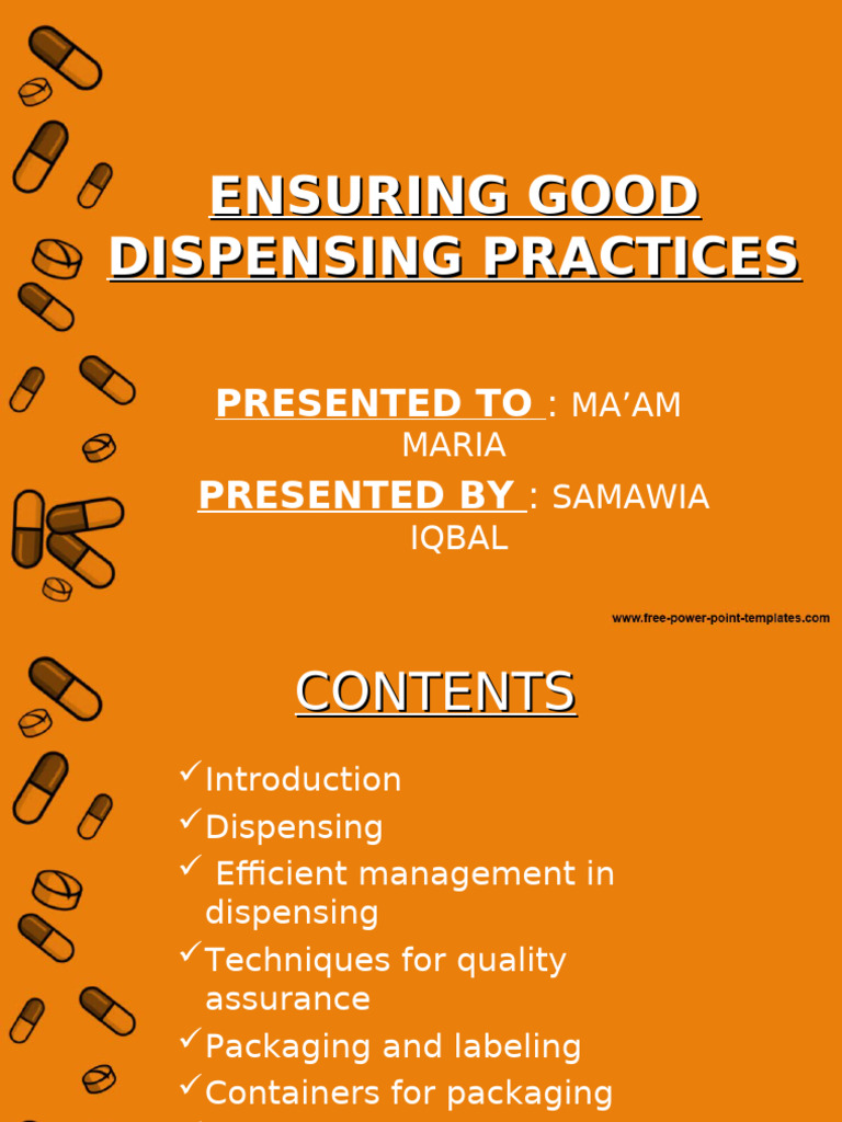 Best Practices for Medicine Dispensing | PDF | Medical Prescription ...