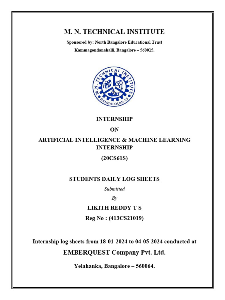 Log Book | PDF
